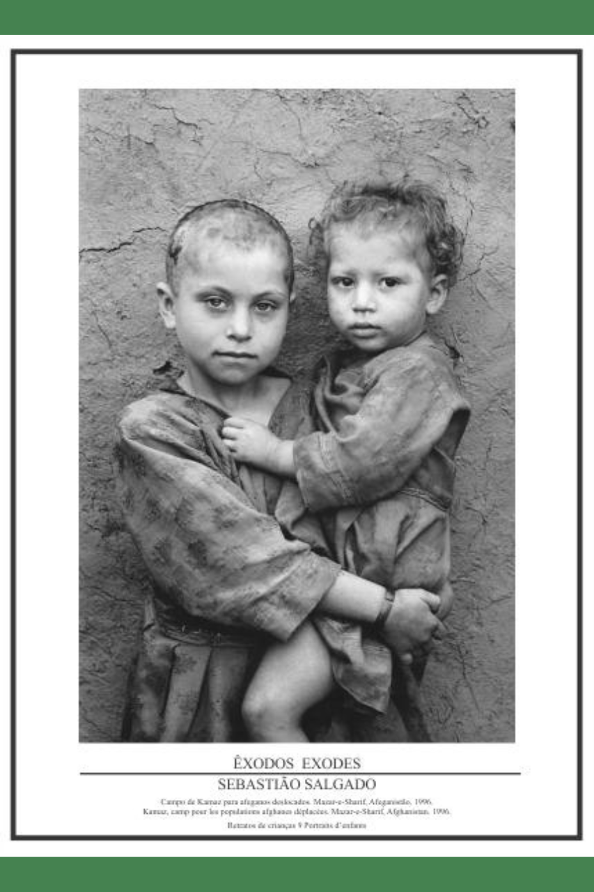 Pôster Coleção Êxodos Sebastião Salgado Retrato de Crianças Nº 09 ...